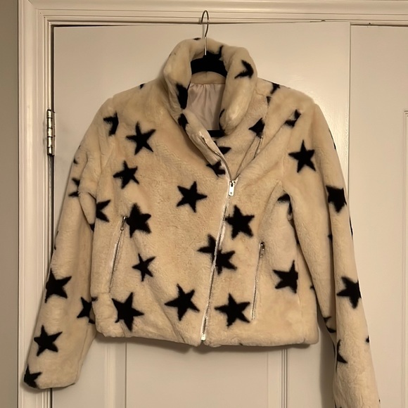 REVOLVE | Jackets & Coats | Revolve Faux Fur Star Jacket | Poshmark